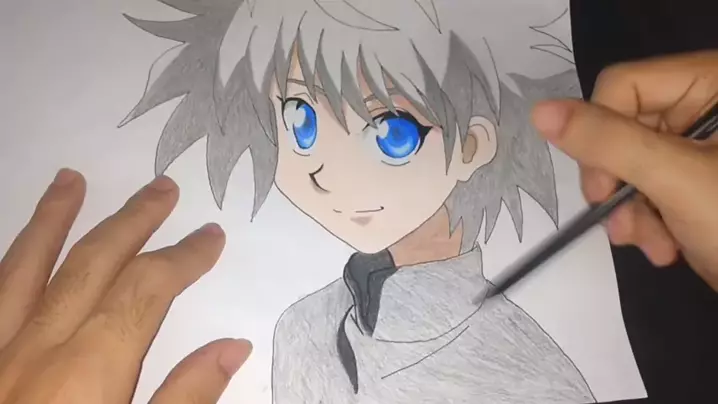how to draw killua full body