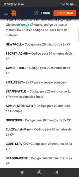 TODOS NOVOS 22 *JUNHO* CODIGOS no BLOX FRUITS!! (blox fruits codes🍶 ... TODOS NOVOS 22 *JUNHO* CODIGOS no BLOX FRUITS!! (blox fruits codes🍶 ...