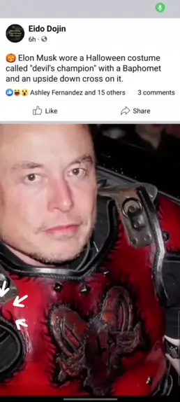 armadura elon musk & elon musk baphomet suit